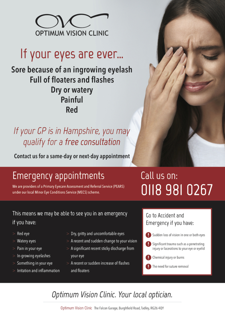 What to do if you have an emergency with your eyes - Optimum Vision Clinic